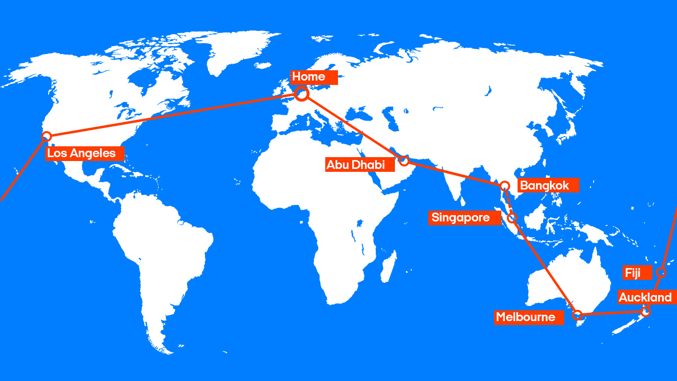 Een wereldreis via Amerika Australie en Azie | Wat kost het?